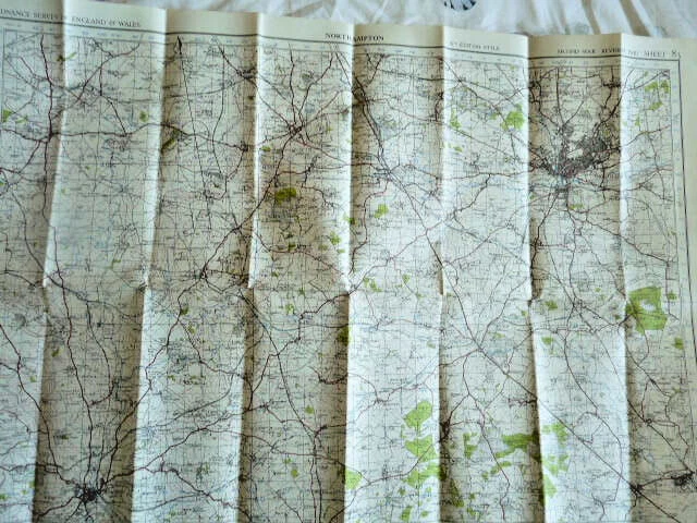 NORTHAMPTON 1940 WAR revision ordanance survey ww2 WAR OFFICE CASSINI ...