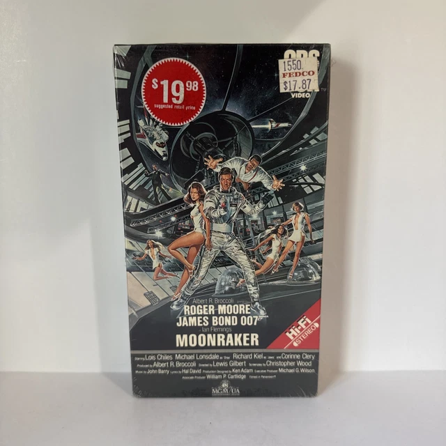 JAMES BOND MOONRAKER VHS Roger Moore Watermarks CBS FOX 1984 BRAND NEW SEALED £35.40 - PicClick UK