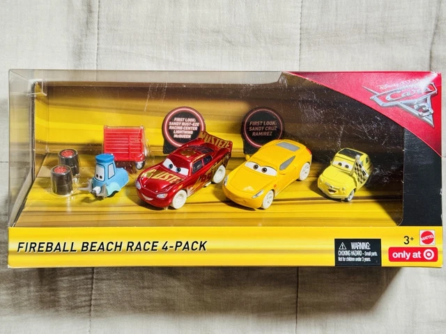 DISNEY PIXAR CARS 3 Die cast 4 Cars Set - Lightning McQueen, Cruz ...