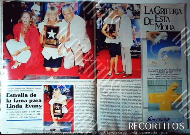 CLIPPINGS URSULA ANDRESS JOHN FORSYTHE LINDA EVANS DINASTIA EUR 7,00 ...