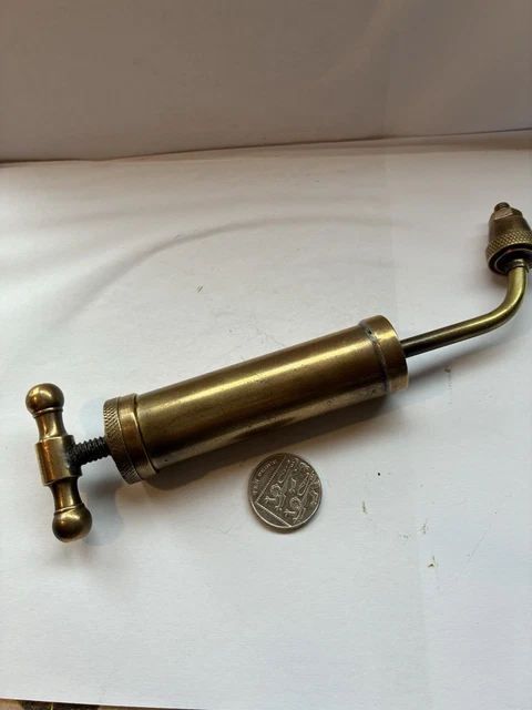 VINTAGE BRASS GREASE Gun Threaded Type Rare £8.37 - PicClick UK