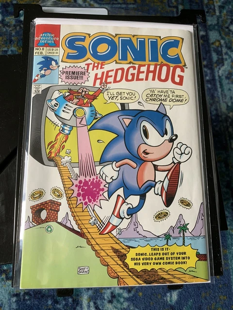 Sonic The Hedgehog Original Mini Series 0 1993 Comic Book Premier Issue Bag New £121 92
