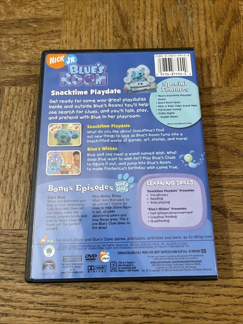BLUES CLUES SNACKTIME Playdate DVD $48.85 - PicClick CA
