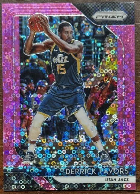 2018-19 PRIZM FAST BREAK ROSE 26/50 Derrick Favors #173 Utah Jazz EUR 3 ...