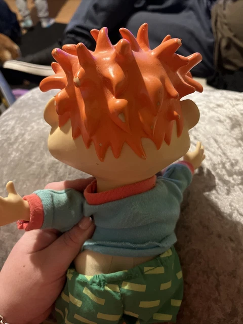 NICKELODEON RUGRATS CHUCKIE Finster Plush Plastic Soft Body Doll Toy £6 ...
