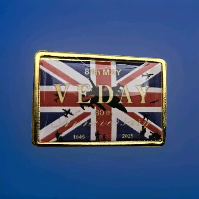 VE DAY 80TH Anniversary Pin Badge (1945- 2025) £2.80 - PicClick UK