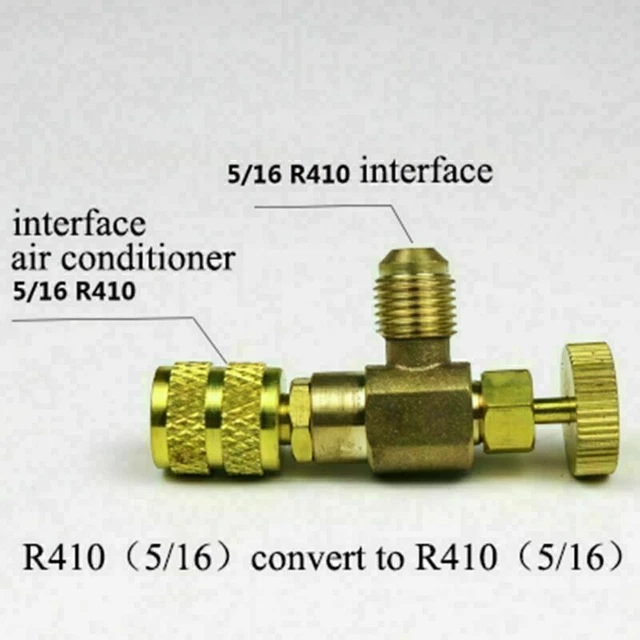 1*R22/R410A REFRIGERATION CHARGING Adapter Liquid Addition Air ...
