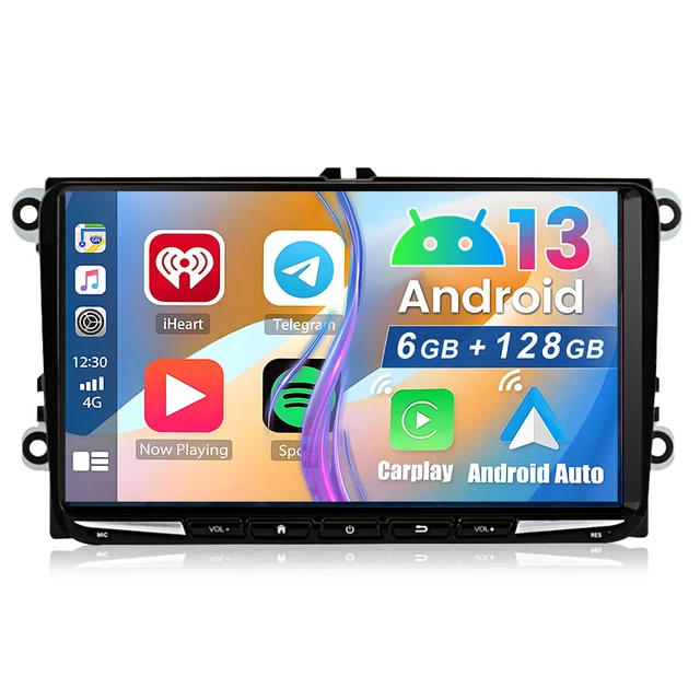 9& DAB+ANDROID 13 Autoradio GPS für VW Golf 5/6 Tiguan Passat Polo Caddy T5 Seat EUR 189,99 ...