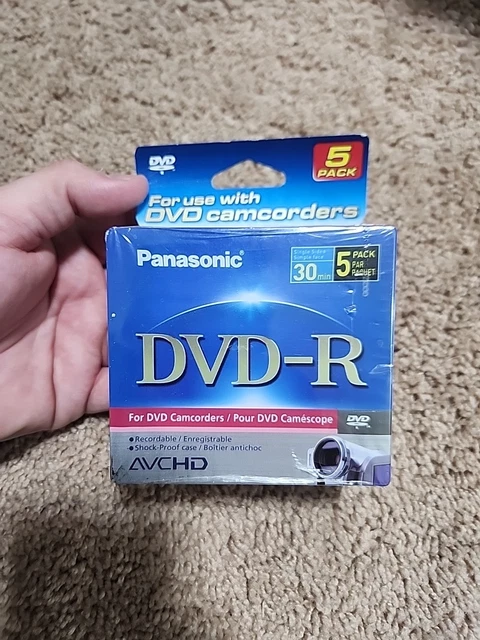 PANASONIC DVD-R 5 PACK AVC HD FOR CAMCORDERS 30 MIN LM-RF30V5 - Brand ...