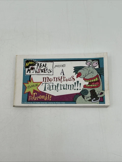 NICKELODEON REAL MONSTERS Flip Book "A Monstrous Tantrum" 1995 Klasky ...