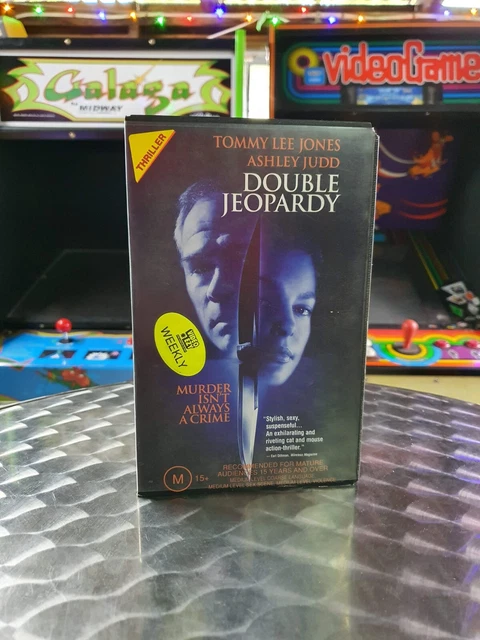 DOUBLE JEOPARDY - Tommy Lee Jones - VHS Movie - Video Tape - Big Box Ex Rental $5.80 - PicClick AU