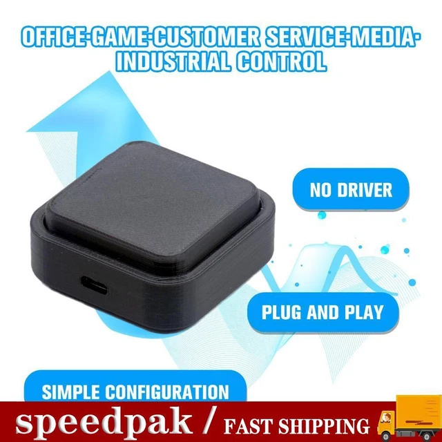 1 KEYS MECHANICAL Keyboard USB Shortcut Programmable For Linux, windows ...