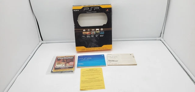 SONY PSP CONSOLE Box and paperwork ONLY, Original Playstation Portable ...
