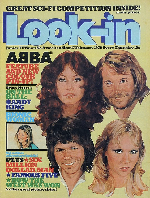 LOOK-IN MAGAZINE 17 Feb 1979 . Abba Front Cover . Superman Weetabix ...