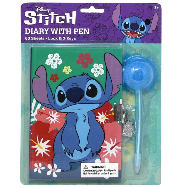 DISNEY LILO & Stitch Diary with Pom Pen, Stitch Diary Set for Kids ...