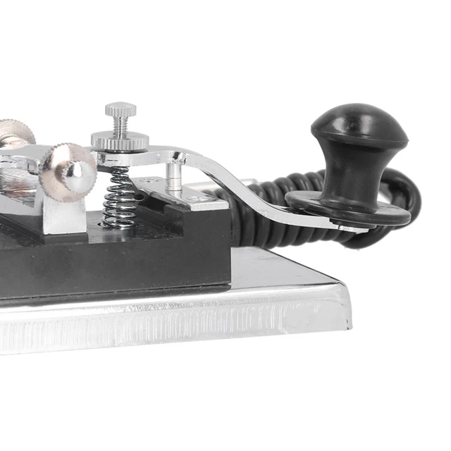 MORSE CODE CW Telegraph Hand Heavy Key Short Radio Communication Teachi ...