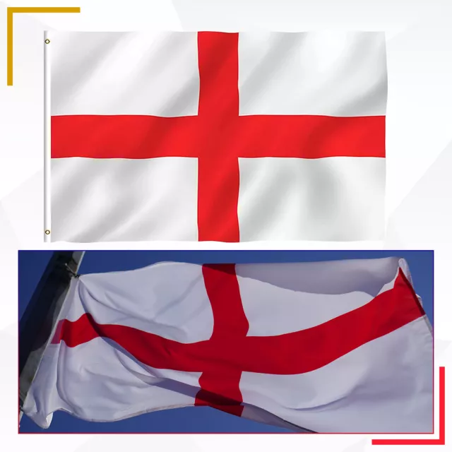 ENGLAND FLAG ST GEORGE CROSS 3x2 5x3 8x5 ft FOOTBALL RUGBY SPORT UK ...