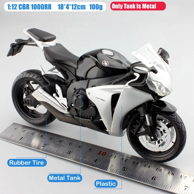 1/12 SCALE HONDA CBR1000RR Fireblade Motorcycle Diecast models bike toy ...
