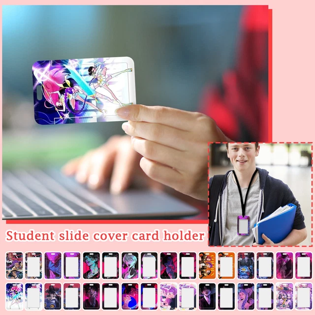 KPOP DEMON HUNTERS Students' Slide ID Card Holder Rumi Zoey Mira Bus ...