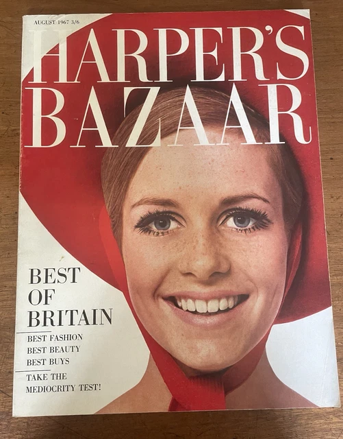 HARPER'S BAZAAR MAGAZINE August 1967 VINTAGE 1960s Fashion WOMEN ...