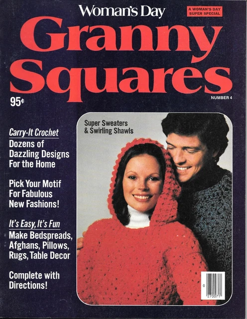 VINTAGE 1976 WOMAN'S Day Granny Squares No. 4 Magazine 80 Pages $12.99 ...