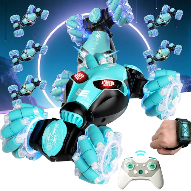 4WD REMOTE CONTROL Hand Gesture 360° RC Stunt Car Sensing Off-Road ...