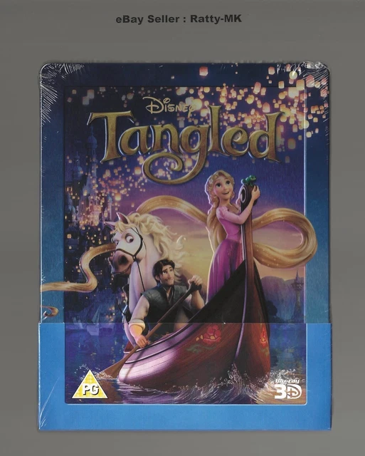 DISNEY'S TANGLED - Uk Exclusive 3D + 2D Blu Ray Steelbook - New & Sealed £54.99 - PicClick UK