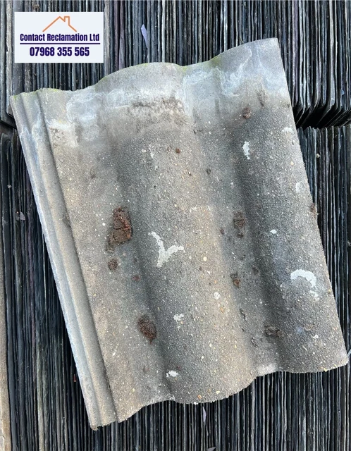 RECLAIMED REDLAND REGENT Concrete Roof Tile - Slate Grey (MC-1600) £1. ...