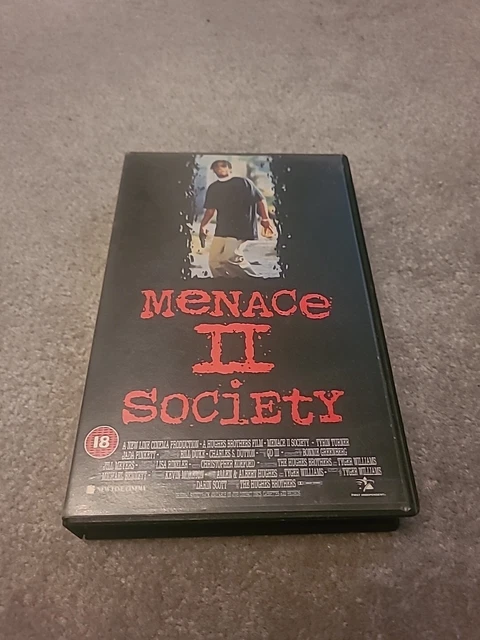 MENACE II SOCIETY First Independent Uncut Timecode Promo Vhs Rental Big ...