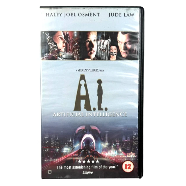 AI VIDEO VHS Artificial Intelligence Sci Fi Film Movie Cert 12 2001 £9. ...