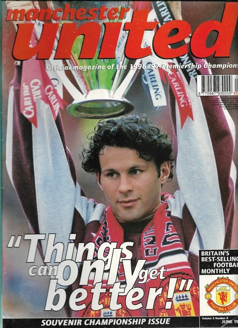 THE OFFICIAL MAGAZINE of Manchester United - Vol.5 No.6 June 1997 £5.00 ...