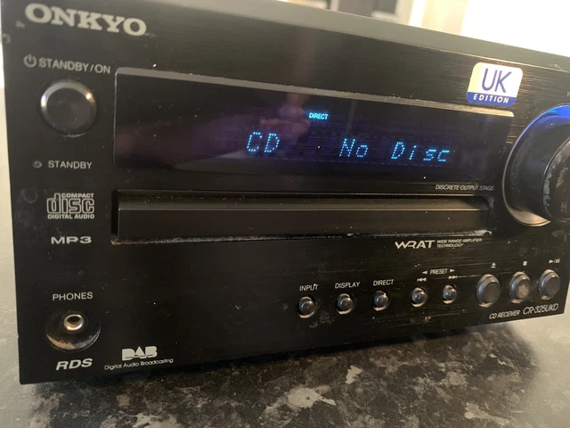 ONKYO CR-CR325UKD + Remote. CD Player/FM/DAB/Receiver/Amp and Remote RC721S £50.00 - PicClick UK