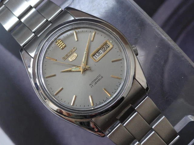 VINTAGE SEIKO 5 Automatic "7009-821J" 17 Jewel Day & Date Wristwatch Japan £44.99 - PicClick UK
