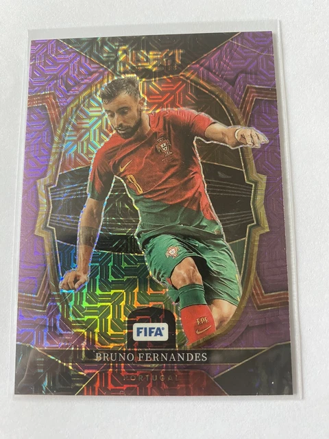 BRUNO FERNANDES PORTUGAL violet Mojo Panini Select FIFA 2022/23 EUR 5 ...