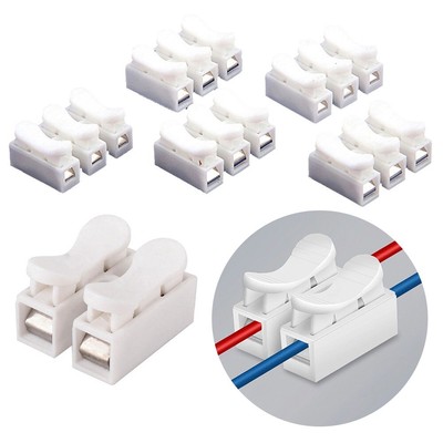 UK SPRING WIRE Connectors Electrical Cable Clamp Terminal Block ...