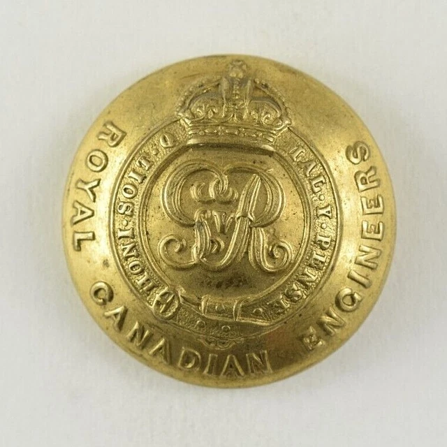 VINTAGE ROYAL CANADIAN Engineers Officer's Uniform Button Original 2 ...