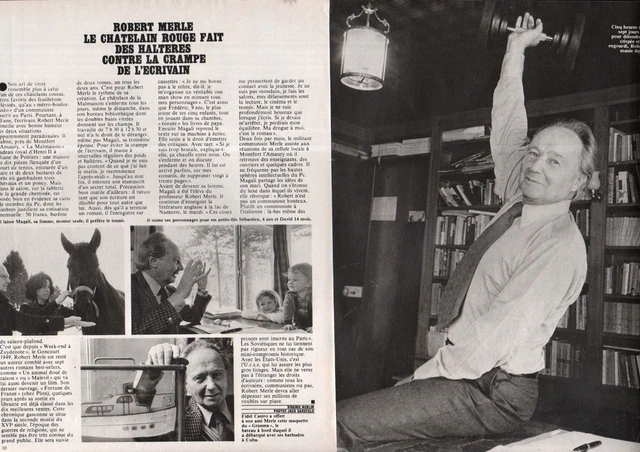 COUPURE DE PRESSE Clipping 1978 Robert Merle le Chatelain rouge (2 ...
