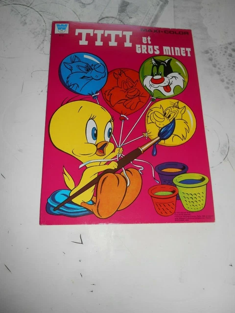 VINTAGE BD TITI et GROS MINET an 84 maxi-color whitman EUR 5,00 - PicClick FR