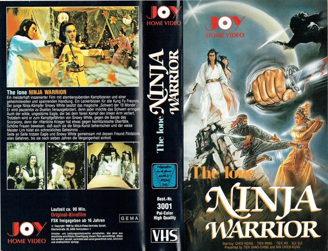 (VHS) VIDEOKASSETTE - The Lone Ninja Warrior - Peng Tien, Ho Tien, Szu ...
