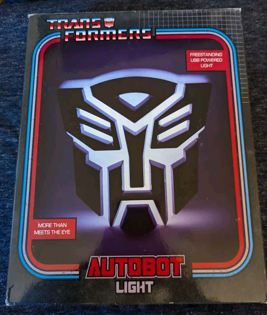 TRANSFORMERS 3D DECO LED Light Autobot Logo Shield £15.00 - PicClick UK