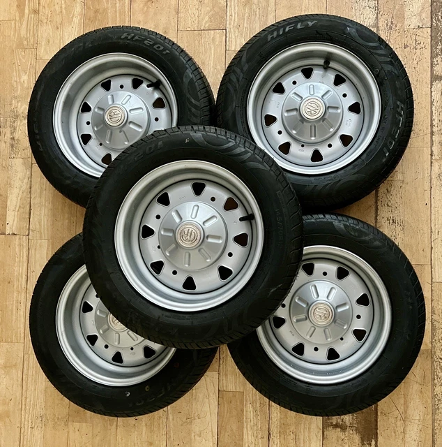 CLASSIC FIAT 500 126 CMR SPORT WHEEL SET OF 4 STEEL CROMODORA WHEELS ...