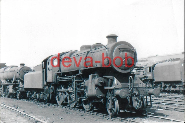 RAILWAY PHOTO LMS Ivatt 4MT Crewe South Shed 1967 2-6-0 Loco £3.50 ...