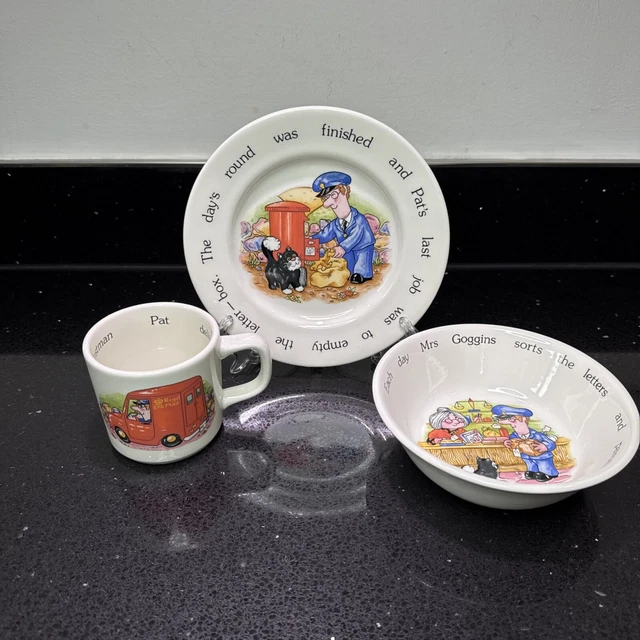 POSTMAN PAT CERAMIC coalport set 1984 vintage plate bowl cup £32.99 ...