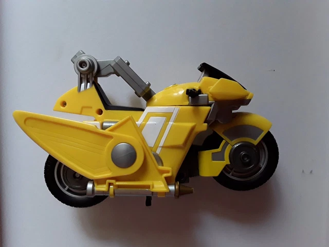 POWER RANGERS NINJA Storm Glider Cycle Moto jaune yellow 2002 Bandaï ...