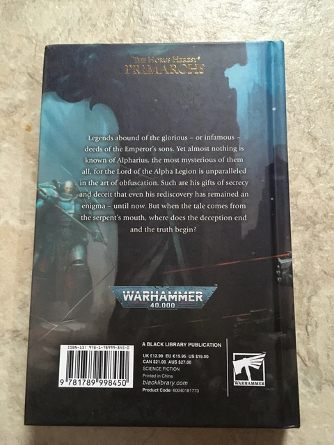 ALPHARIUS HEAD OF the Hydra (Horus Heresy Primarchs) $214.49 - PicClick CA