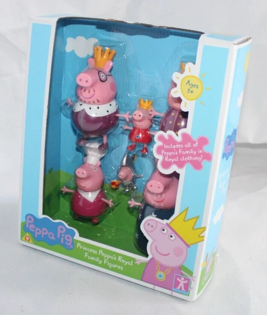 PEPPA PIG PRINCESS Peppa's Royal Family Figures Grandad Wizard King ...