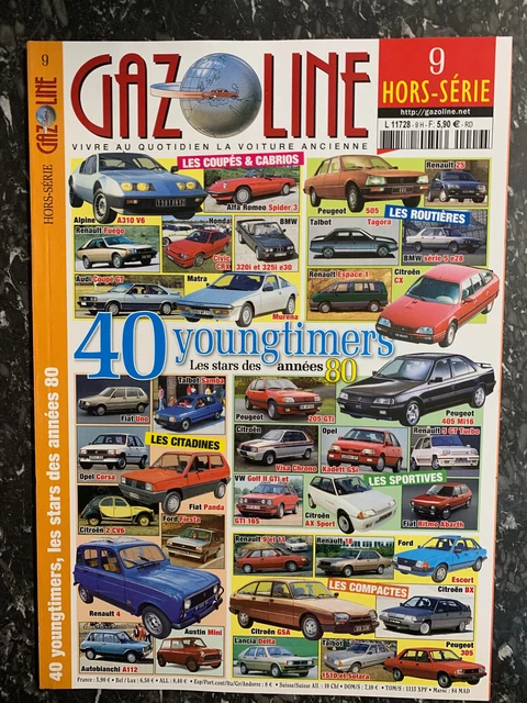 MAGAZINE GAZOLINE HORS-SÉRIE N°9 - 40 YoungTimers, les stars des années ...