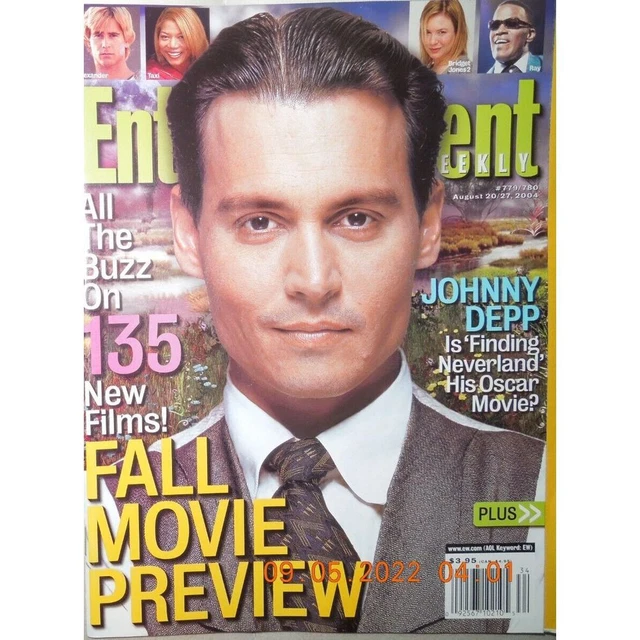 JOHNNY DEPP ENTERTAINMENT weekly FALL MOVIE PREVIEW finding neverland £ ...