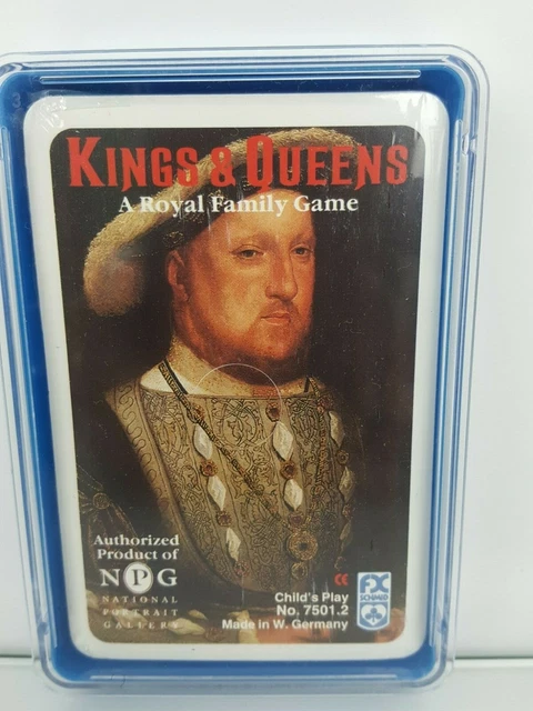 RARE VINTAGE KINGS & Queens A Royal Family Card Game 1990 Child's Play ...