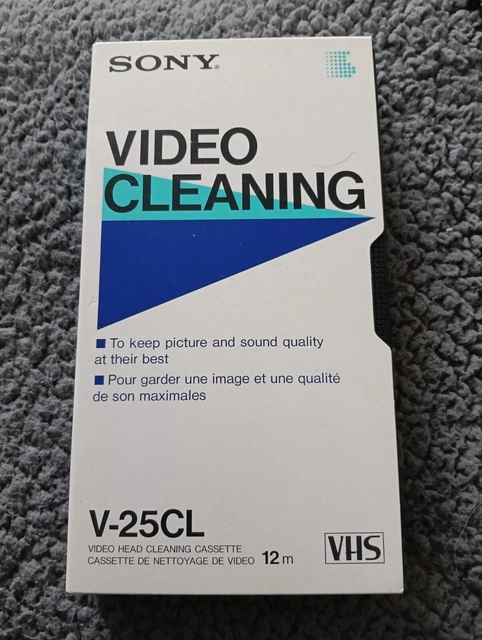 VINTAGE SONY VIDEO Cleaning VHS V-25CL Great Condition £14.99 - PicClick UK